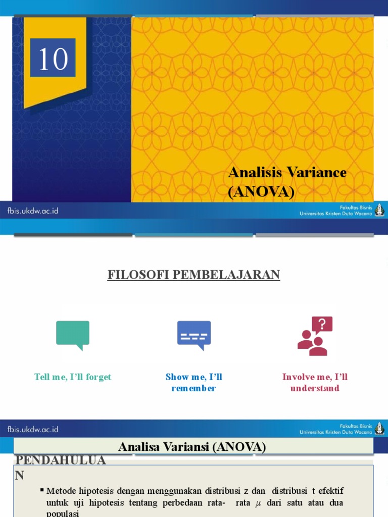 Part 11 ND 12 Analysis of Variance | PDF