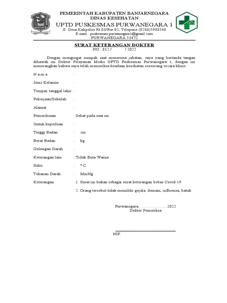Form Kir Dokter 2022 | PDF