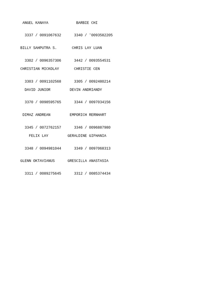 Label Nama Raport | PDF