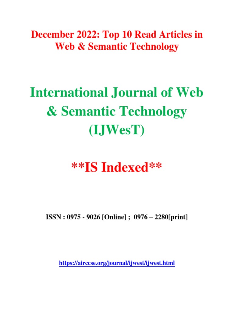 December 2022: Top 10 Read Articles in Web & Semantic Technology | PDF | Semantic Web | Load ...