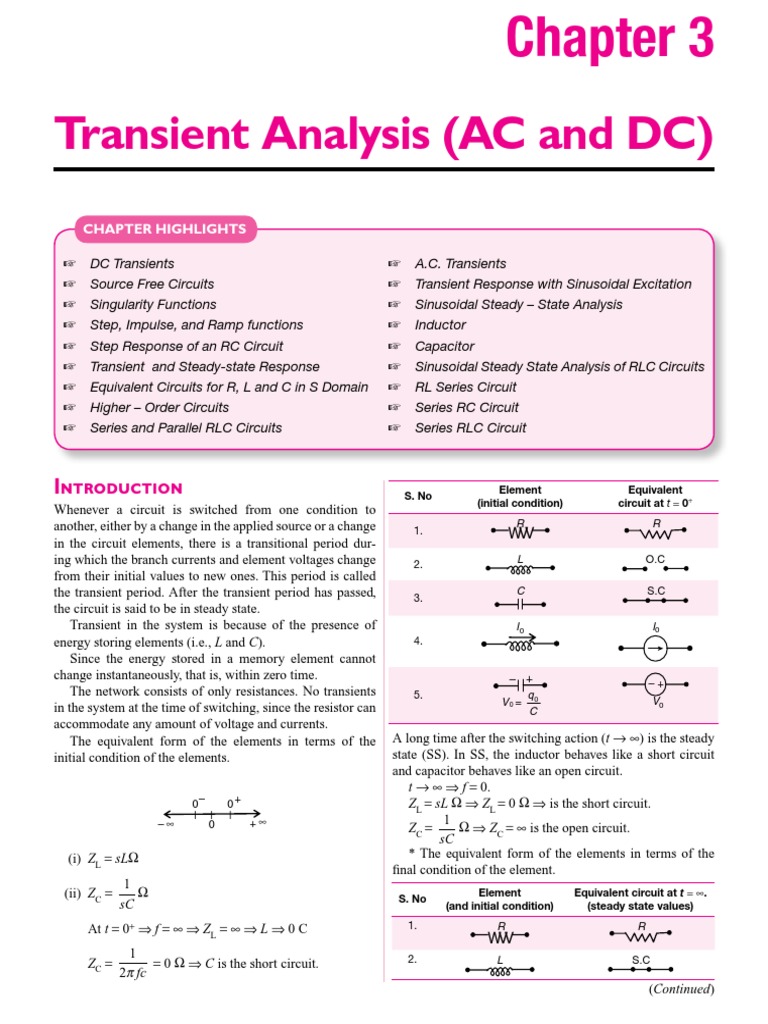 Transient Analysis of RLC Circuits | PDF | Electrical Network | Electronics