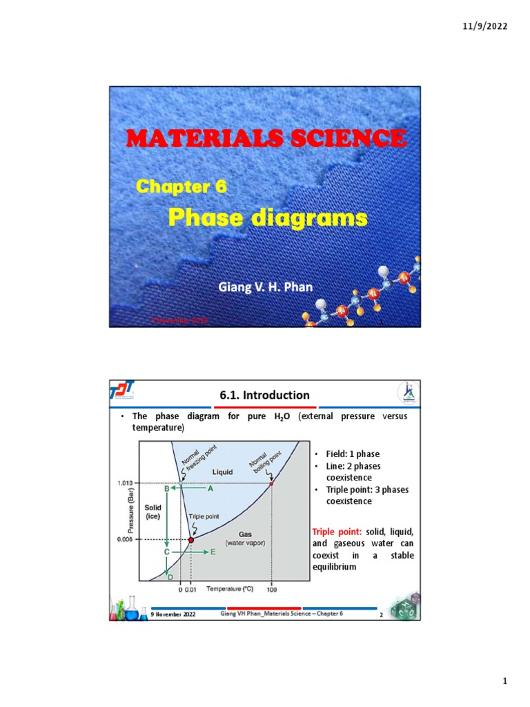 Phase Diagrams in Materials Science | PDF | Phase (Matter) | Phase Diagram