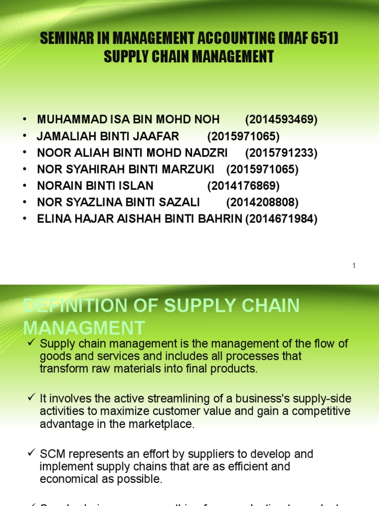 Supply Chain Management | PDF | Inventory | Lean Manufacturing