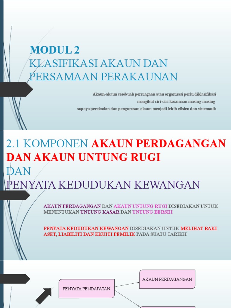 Klasifikasi Akaun Dan Persamaan Perakaunan | PDF