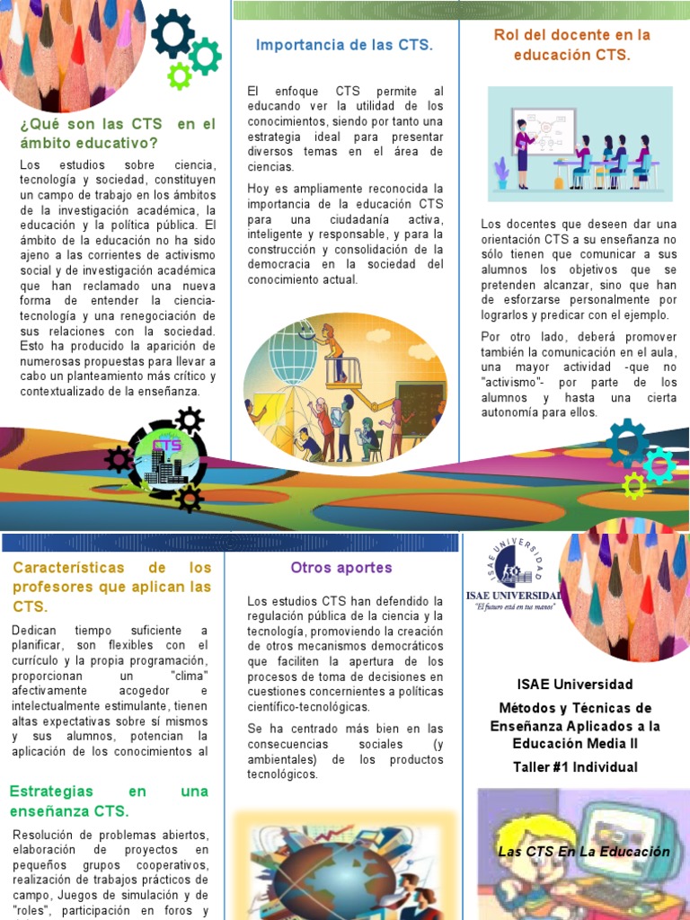 Triptico CTS | PDF | Método de enseñanza | Maestros
