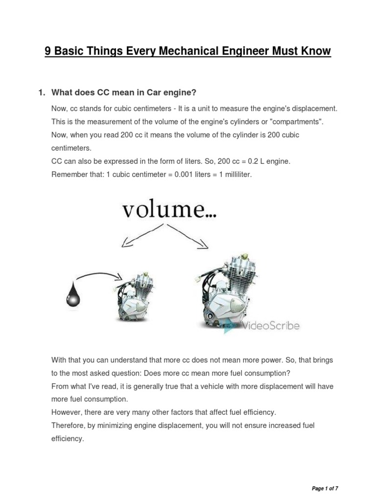 9 Basic Things Every Mechanical Engineer Must Know | PDF | Four Wheel ...