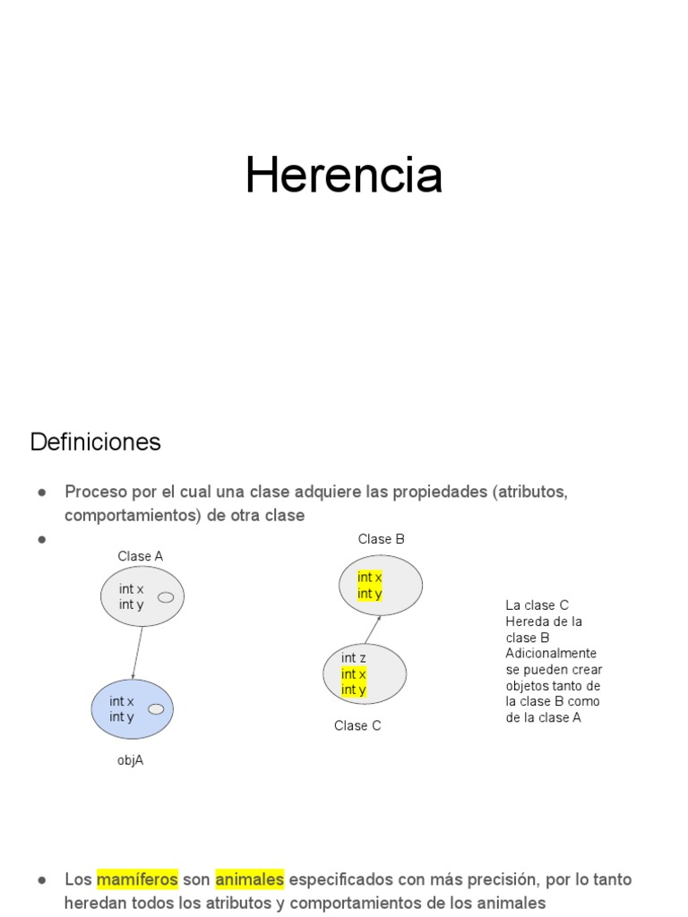 2 Herencia | PDF | Herencia (Programación Orientada a Objetos ...
