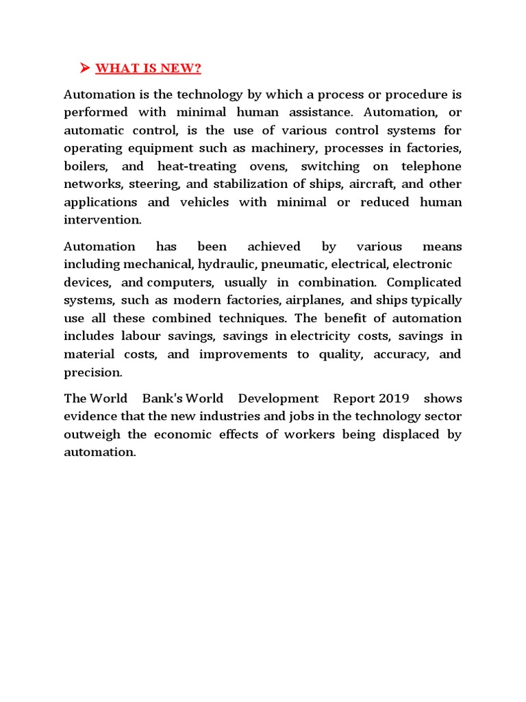Project Pdf Automation Machines