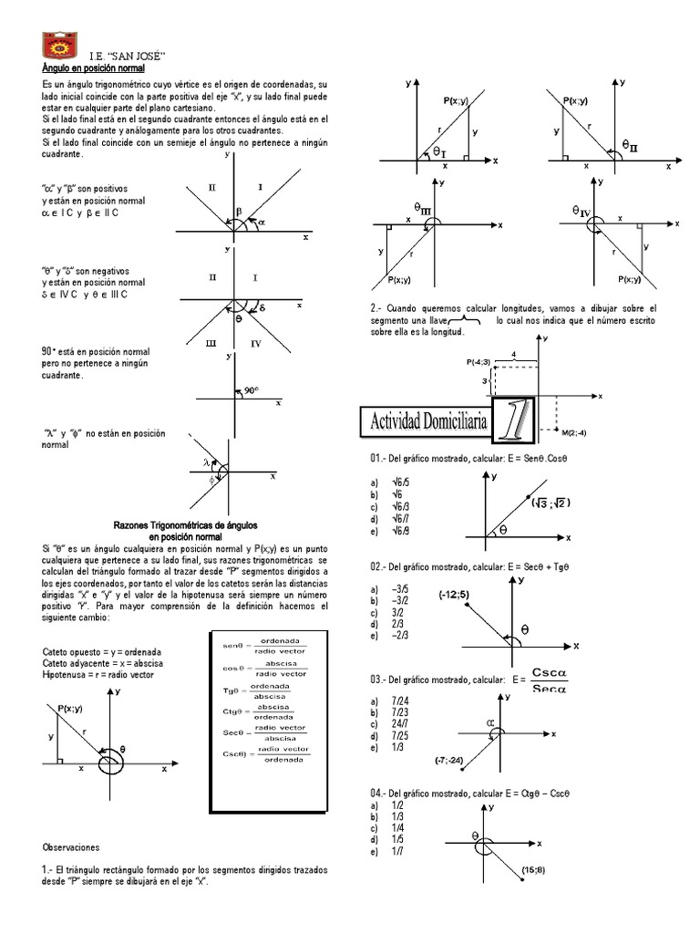 Trigonom. 5 | PDF | Funciones trigonométricas | Trigonometría