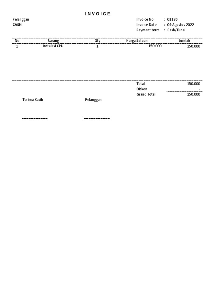 Invoice Manual | PDF