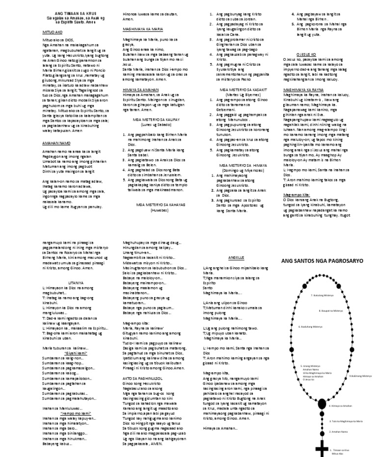 Ang Santos Nga Pagrorosaryo | PDF