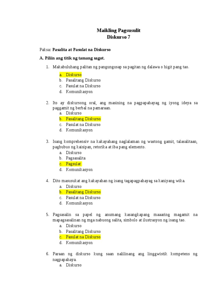 Diskurso | PDF