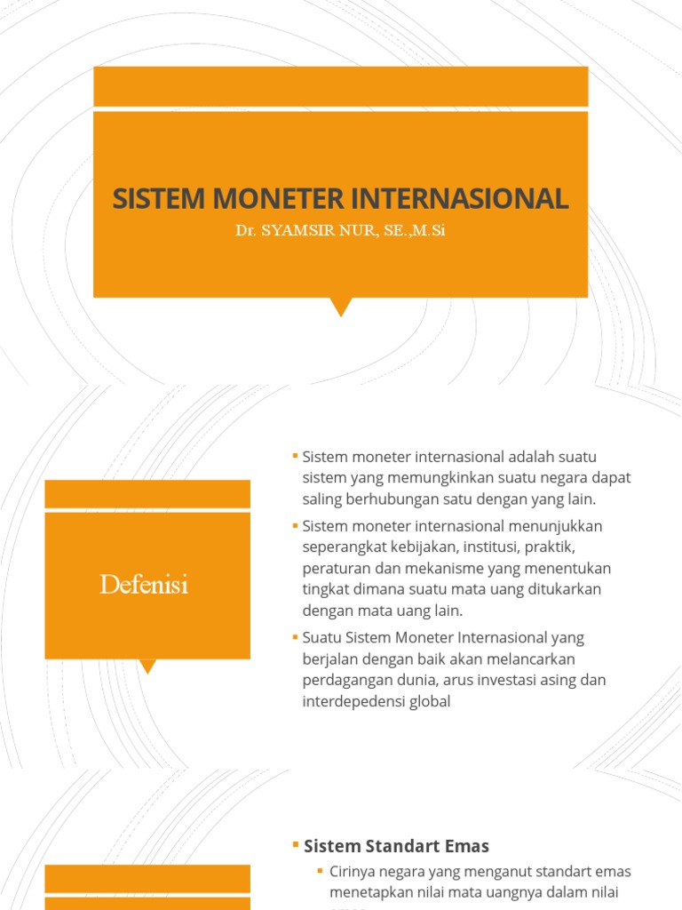 Sistem Moneter Internasional | PDF | Hukum