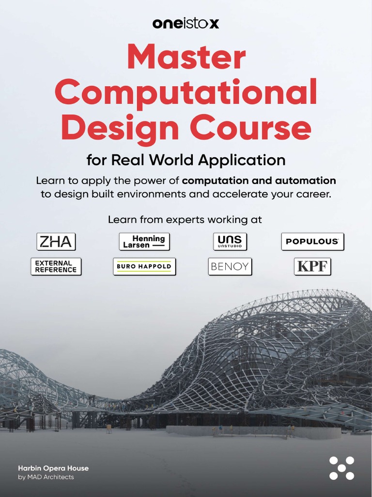 Master Computational Design For Real World Application Course Structure ... Master Computational Design For Real World Application Course Structure ...