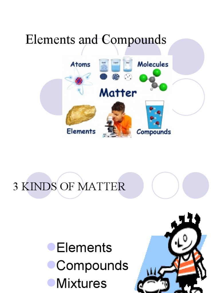 Elements and Compounds PowerPoint | PDF | Molecules | Chemical Compounds