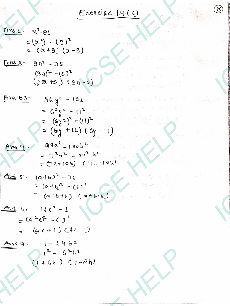 Rs Aggrawal Class 8 Chapter 14.c | PDF