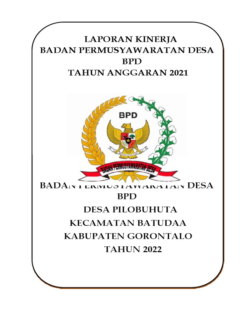 Laporan Kinerja BPD T.A. 2021 | PDF