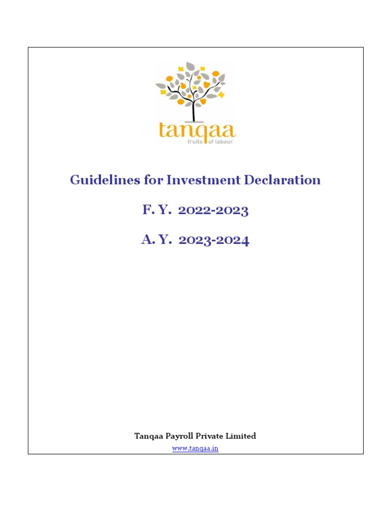 Guidelines TaxRelatedDeclarations2022 23 ENCORE | PDF | Loans | Insurance