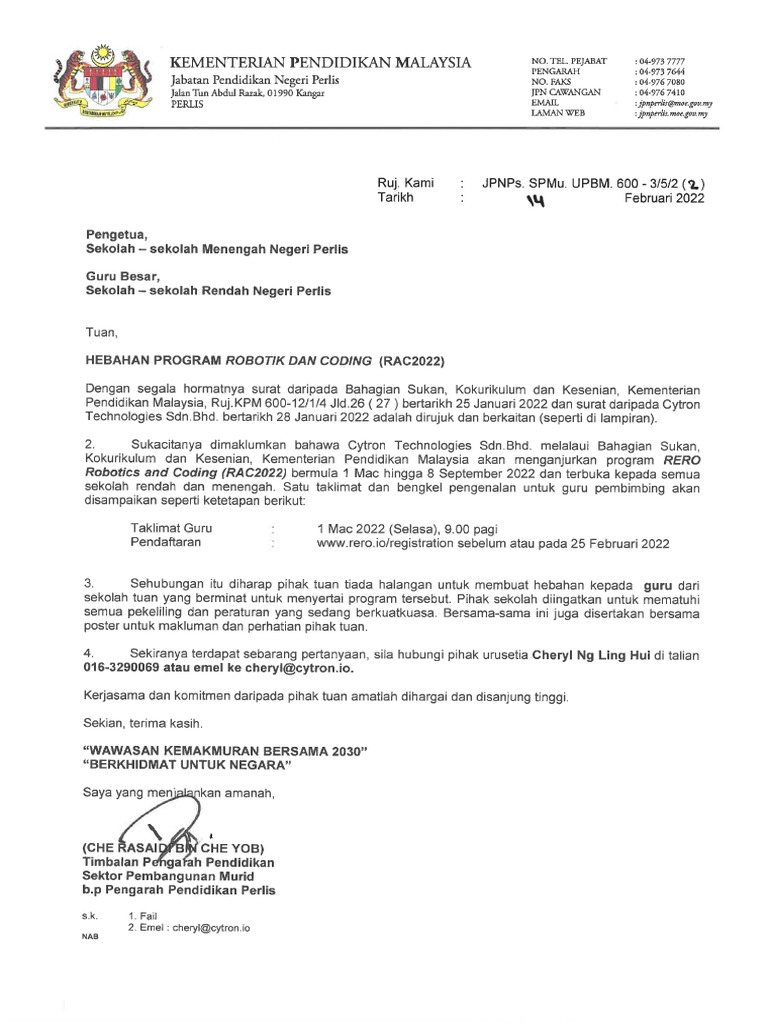 (JPN Perlis) Program Robotik Dan Coding | PDF