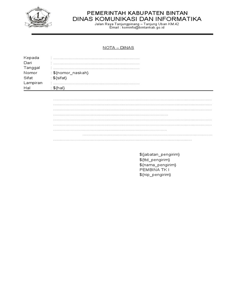 ND NOTA DINAS Ok | PDF