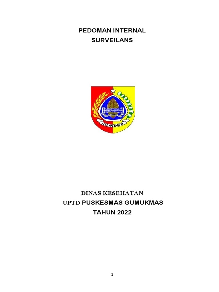 Pedoman Internal Surveilans | PDF