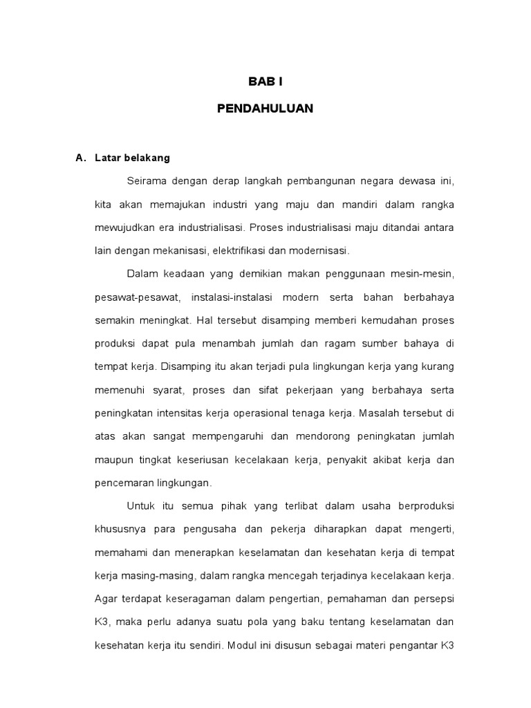 Modul Dasar Dasar k3 | PDF
