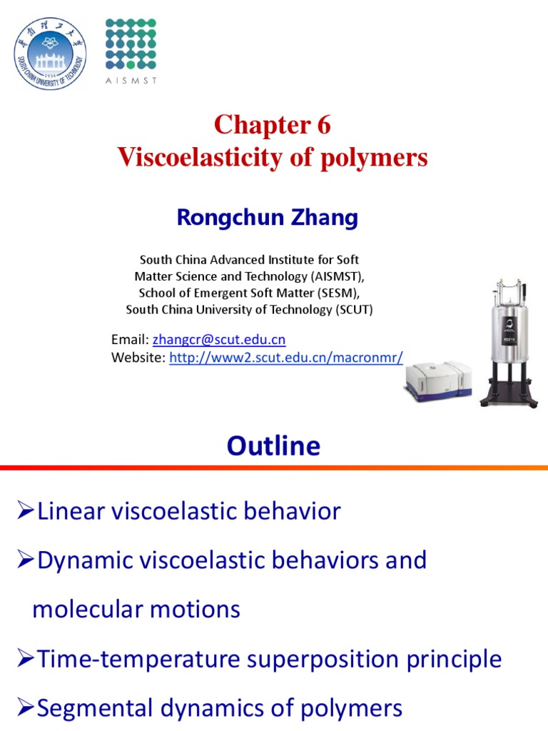 Chapter6 - Viscoelasticity of Polymers | PDF | Viscoelasticity | Polymers
