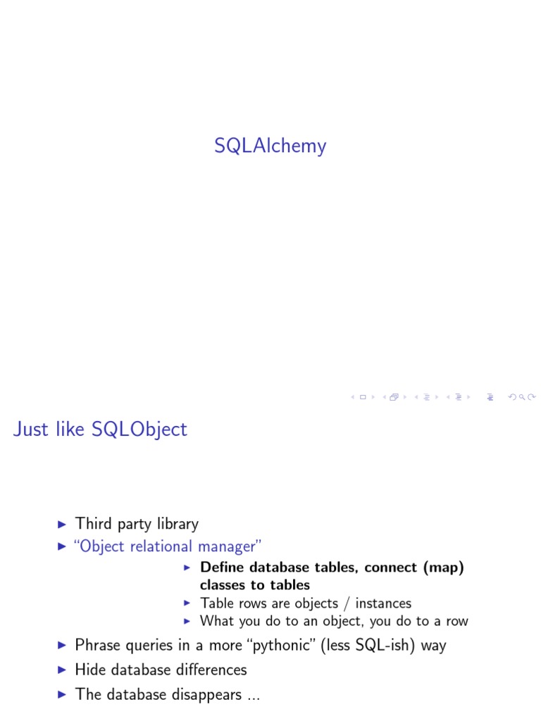 SQL Alchemy Advanced Python NBN 2007 | PDF | Table (Database) | String ...