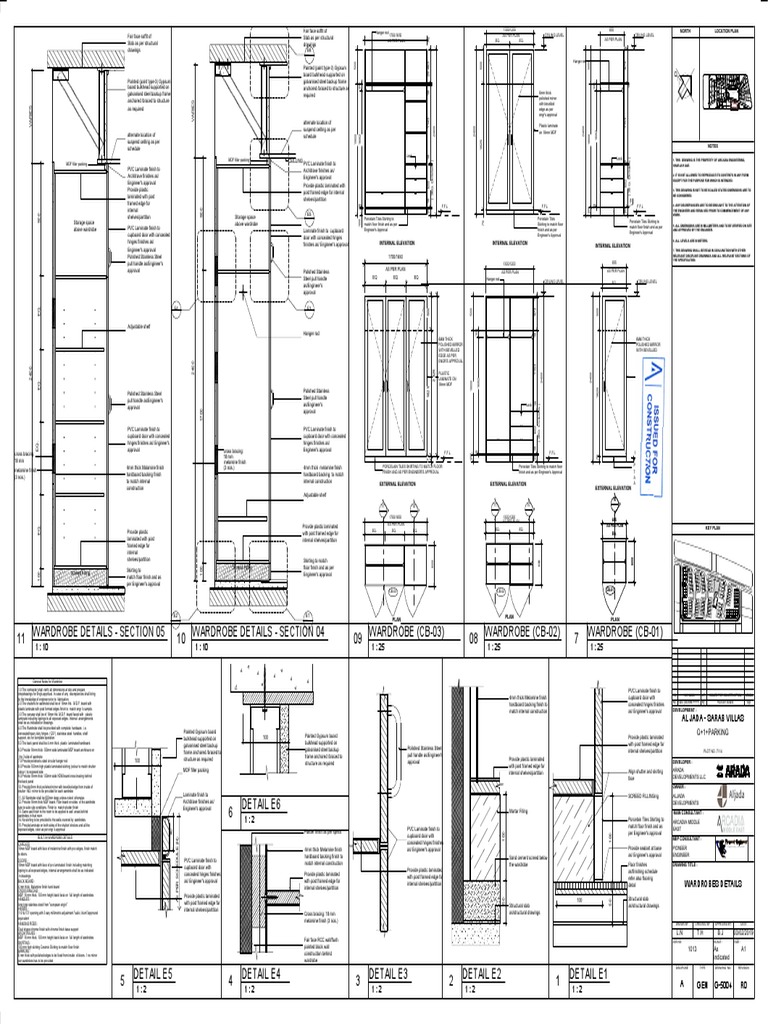 G-5004 - Wardrobes Details | PDF | Economic Sectors | Building Engineering