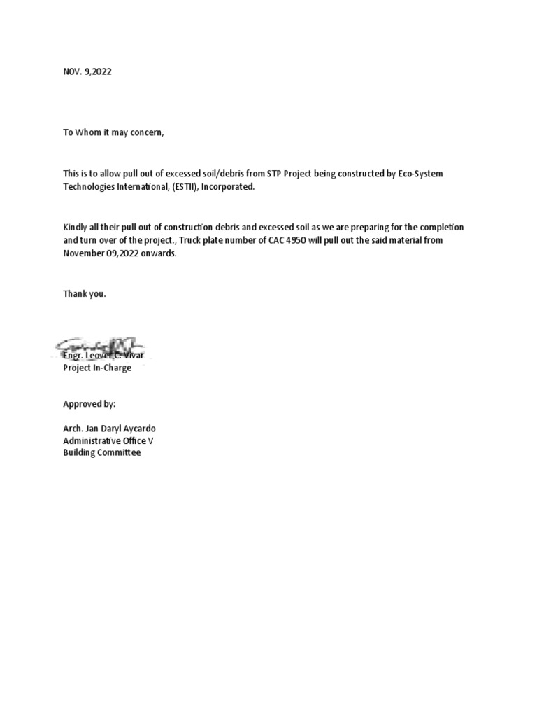 pull out letter | PDF