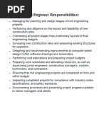 Project in Charge - Job Description | PDF