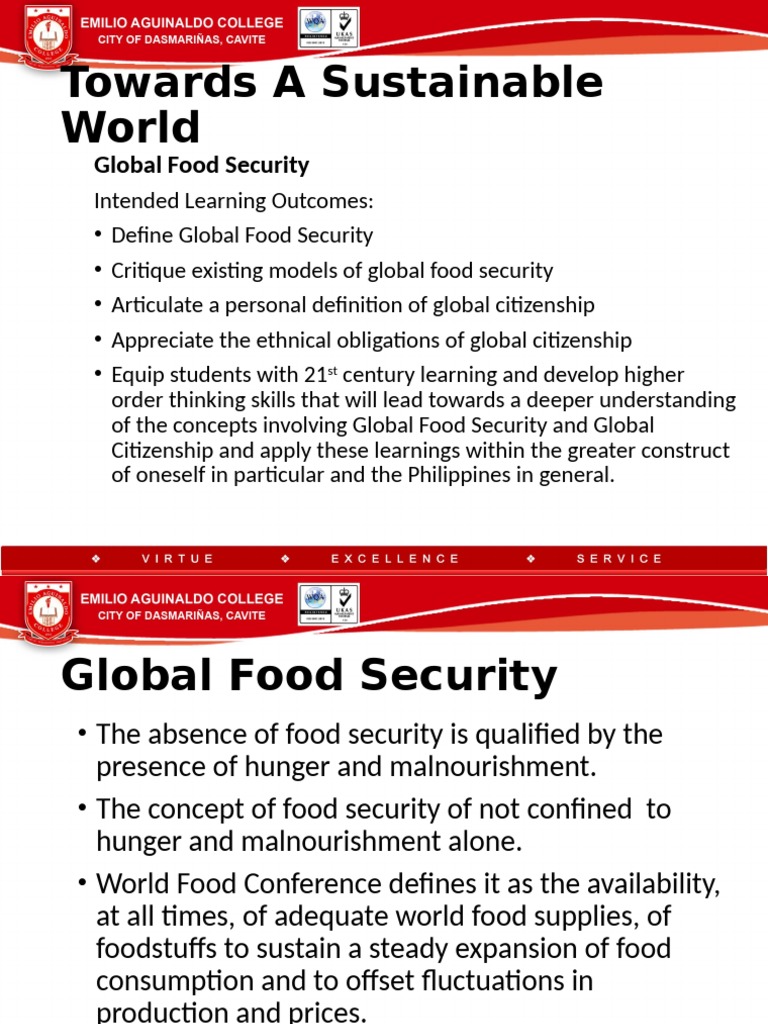 Global Food Security | PDF