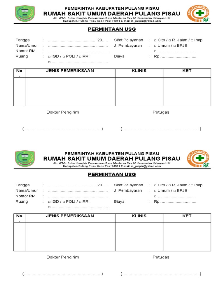 Permintaan Usg | PDF