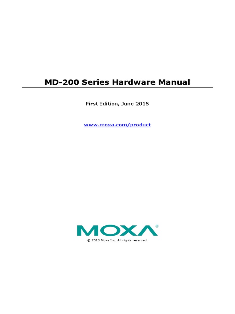 MD-200_Series_HW_Manual_v1 | PDF | Device Driver | Menu (Computing)