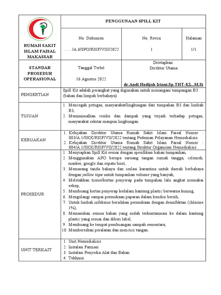 SPILL KIT | PDF