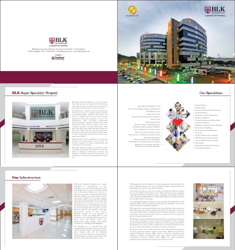 BLK Brochure | PDF | Neurosurgery | Percutaneous Coronary Intervention