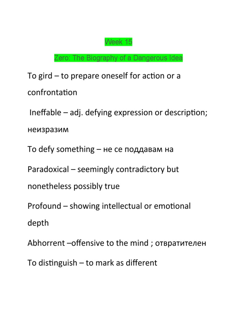 Zero The Biography of A Dangerous Idea | PDF | Cognitive Science ...