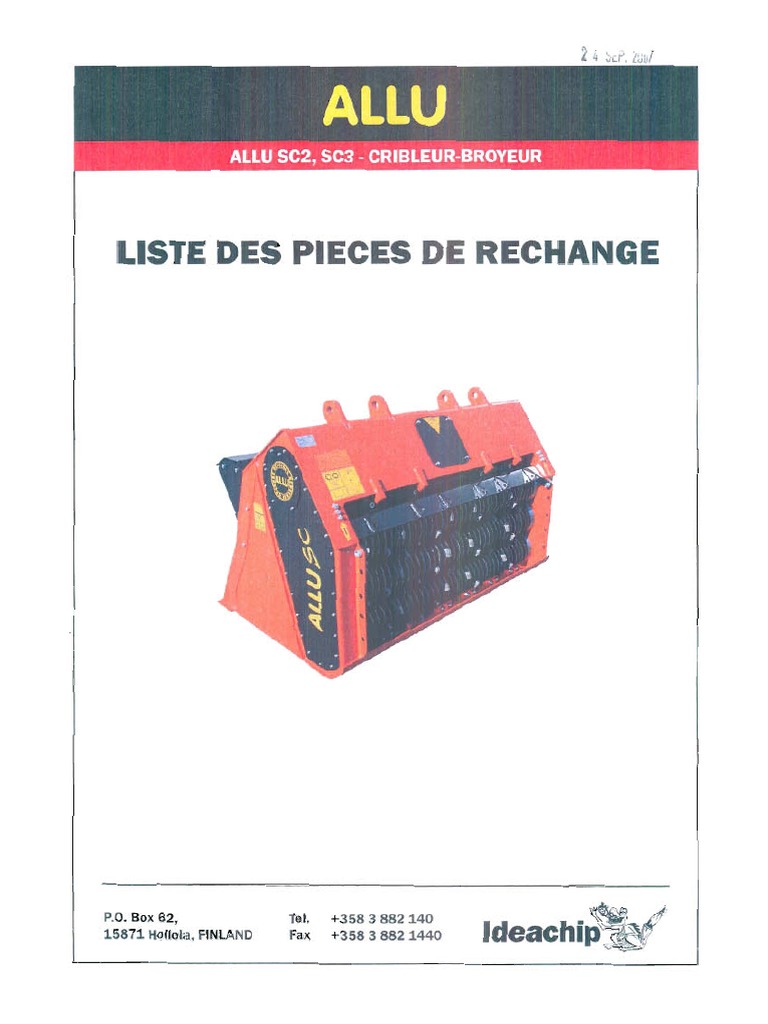 Catalogue Pièces ALLU SC2 - SC3 | PDF