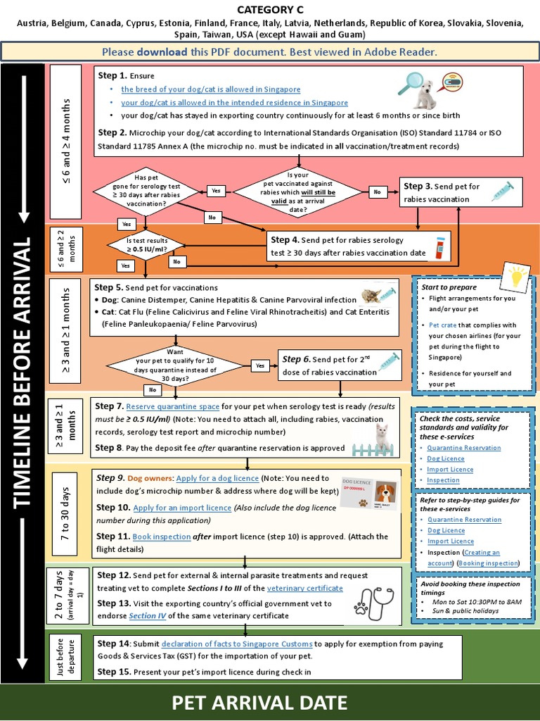 Category C Dog Cat Import Flowchart Apr2018 | PDF | Pit Bull | Dogs
