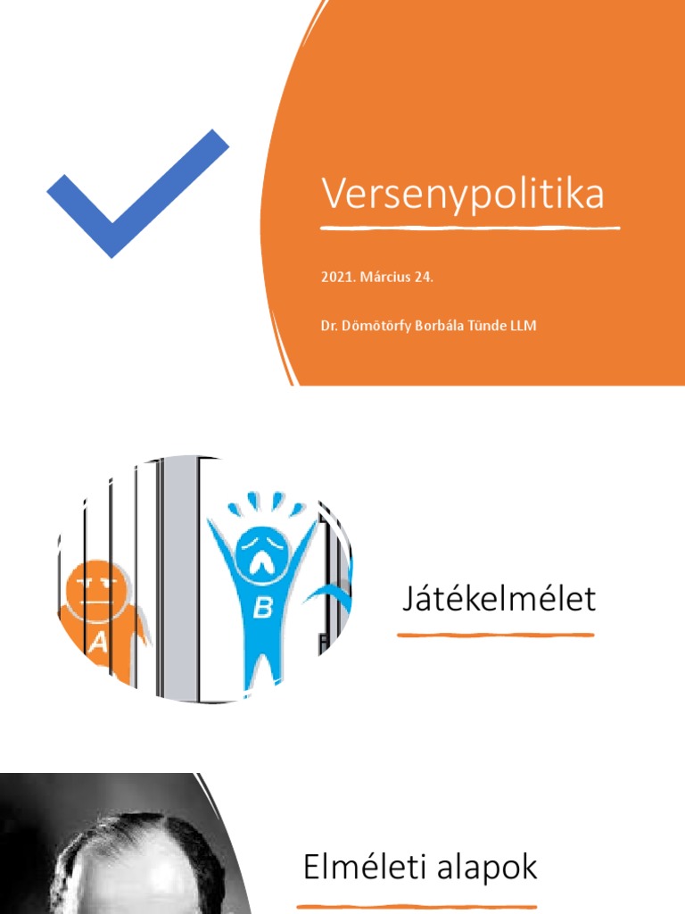 Dömötörfy - Borbála: Versenypolitika - Játékelmélet | PDF