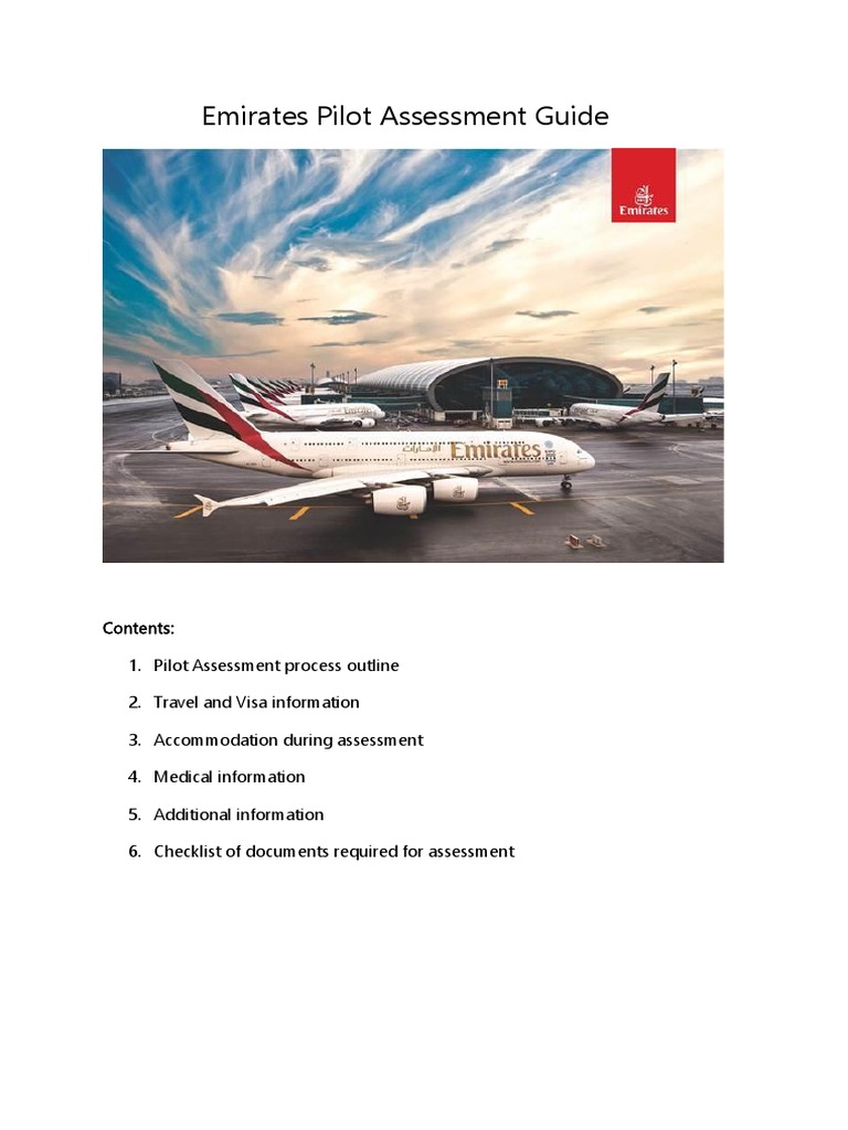 Emirates Pilot Assessment Guide v9.2 | PDF | Travel Visa