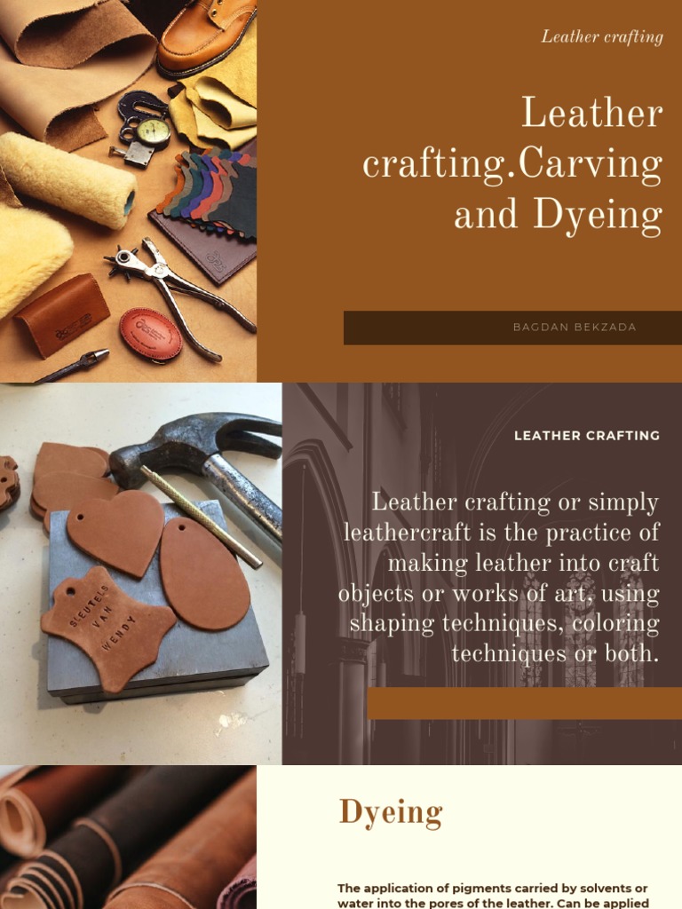 Leather Crafting - Carving and Dyeing | PDF | Decorative Arts ...