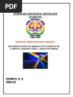 Hollow Prism - Physics Investigatory Project Class 12 CBSE | PDF ...