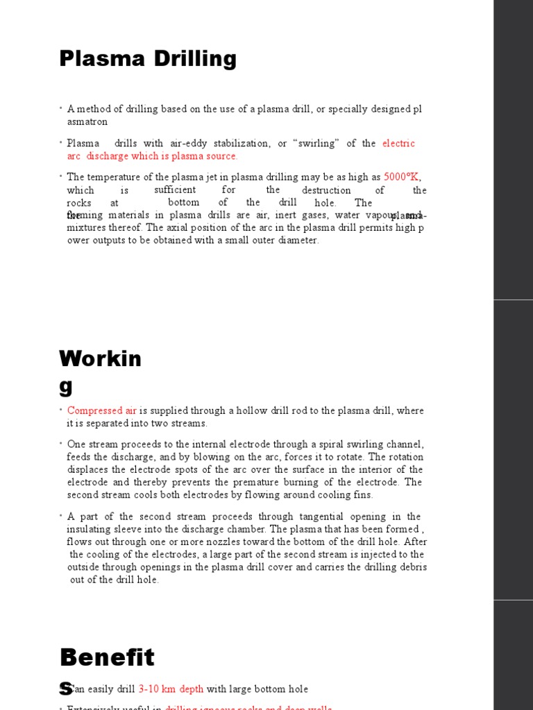 Plasma Drilling | PDF | Oil Well | Electric Arc