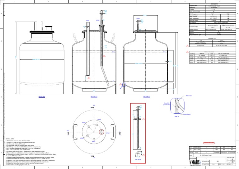 8L (G.V) Canister Vessel - R01 - For Vendor | PDF | Pipe (Fluid ...