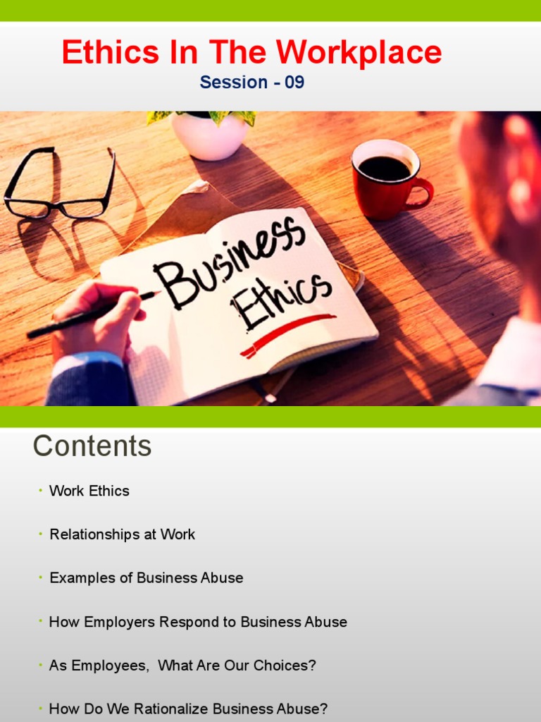 Ethics and Abuse in the Workplace | PDF | Employment | Whistleblower