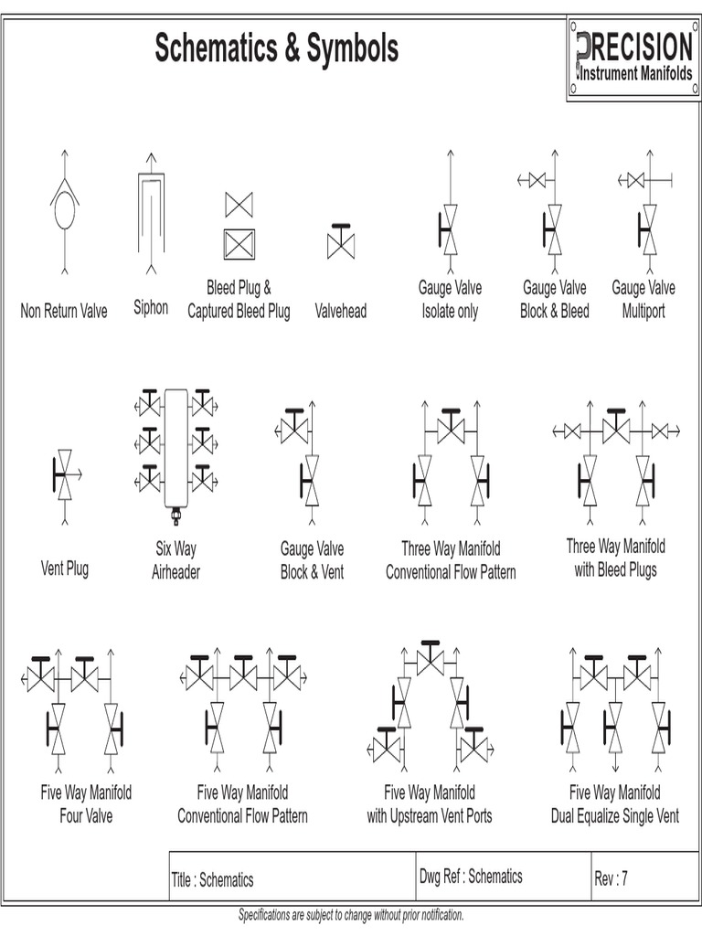 Symbols For Valve Manifolds | PDF