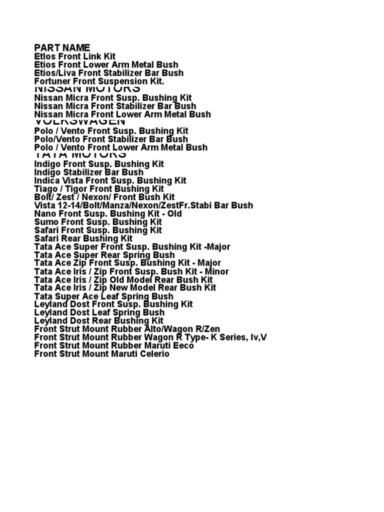 Autokoi Pricelist 00023 | PDF | Transport | Automotive Industry