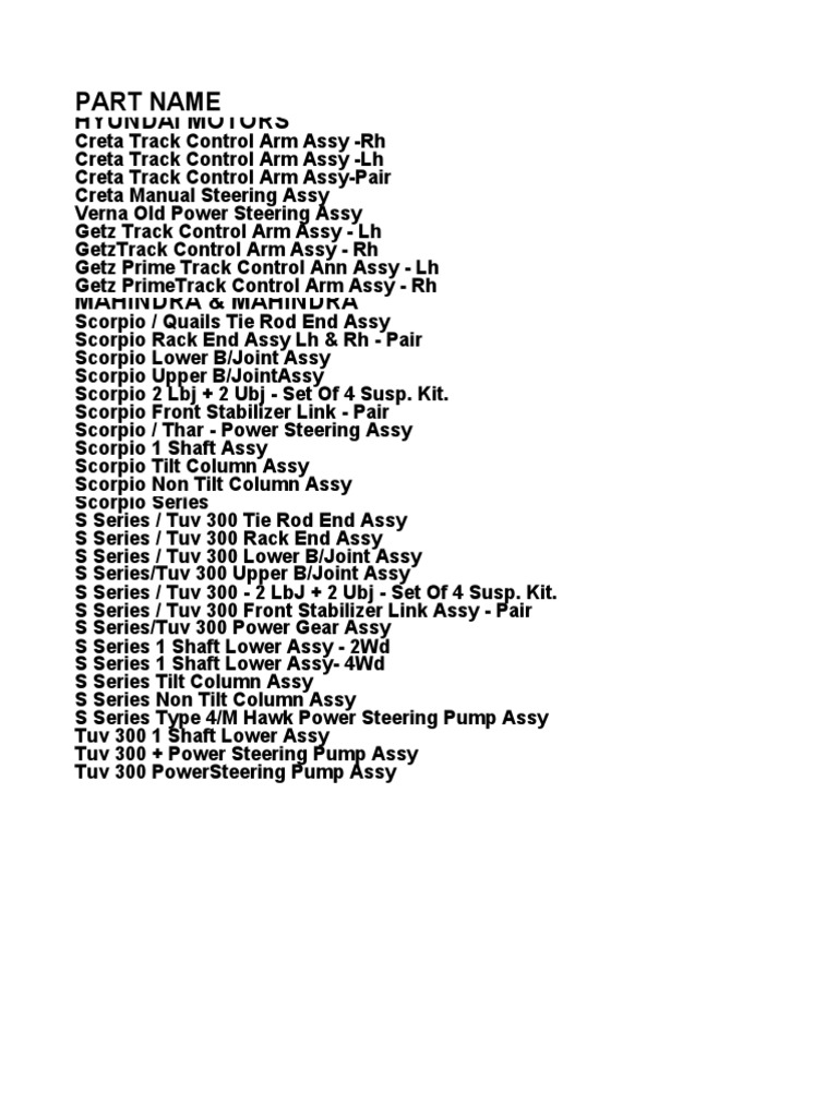 Autokoi Pricelist - 00010 | PDF | Automotive Industry | Off Road Vehicles