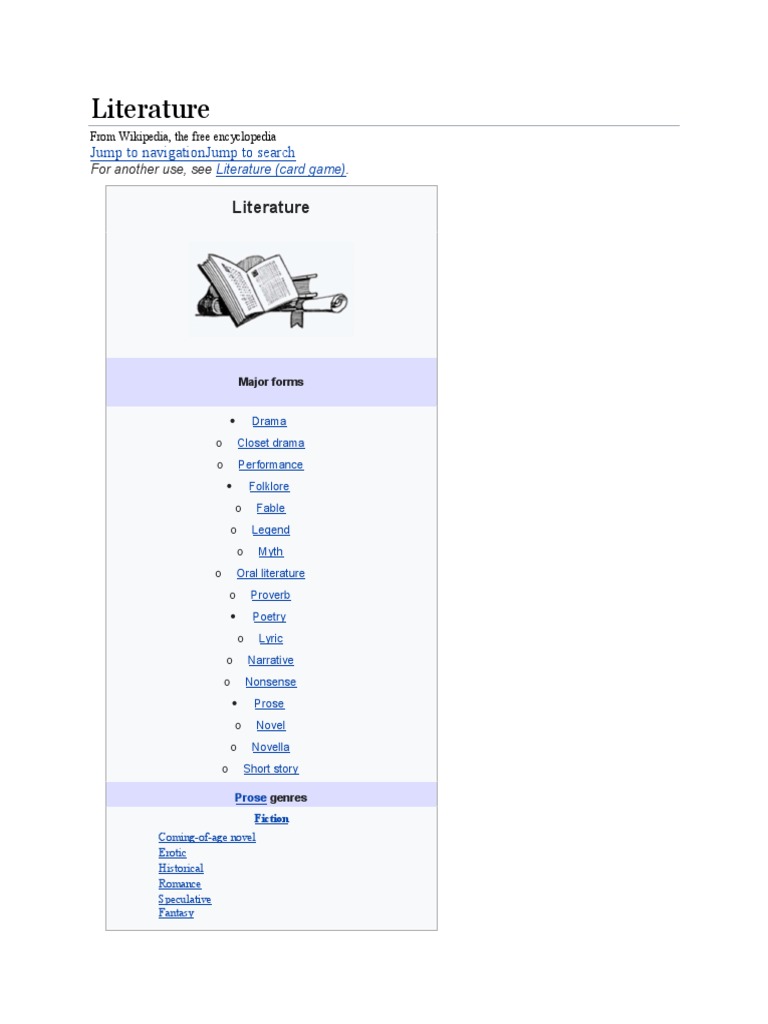 Literature | PDF | Oral Tradition | Poetry